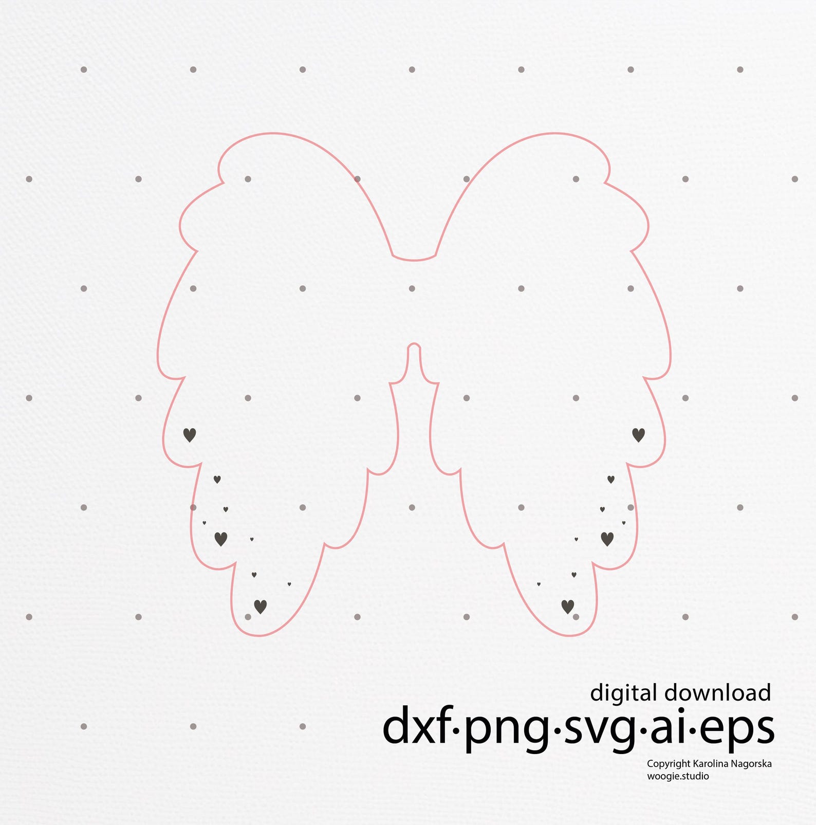 Long Angel Wings Svg for Laser - Etsy