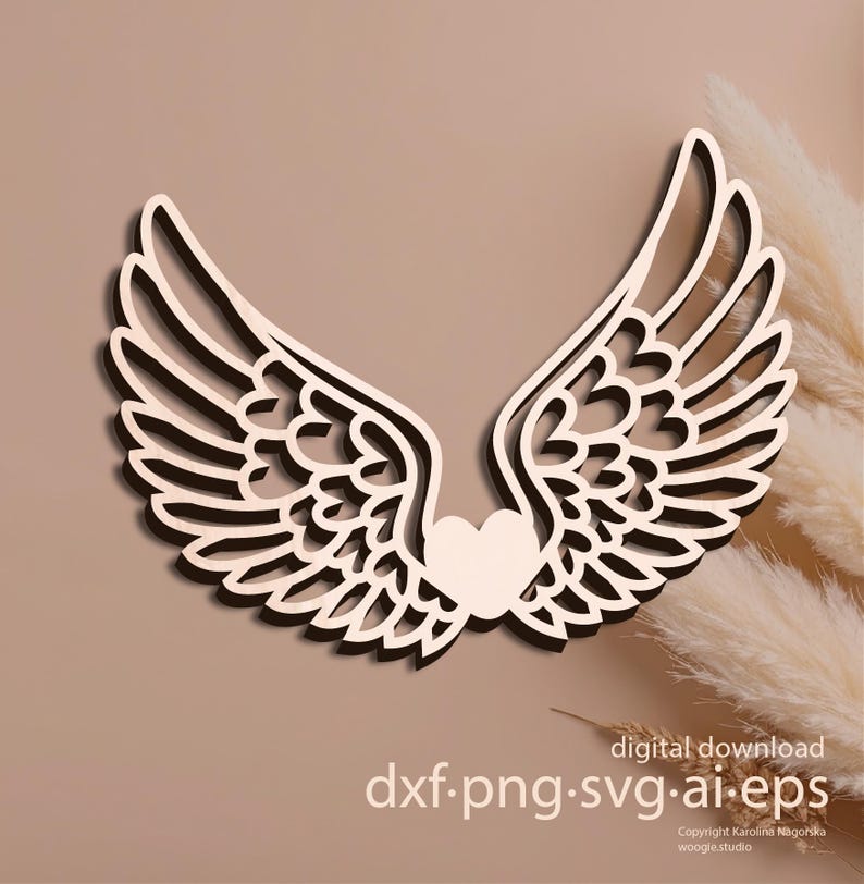 Archivos SVG de alas de mariposa: Diseño de alas de ángel cortadas con ...