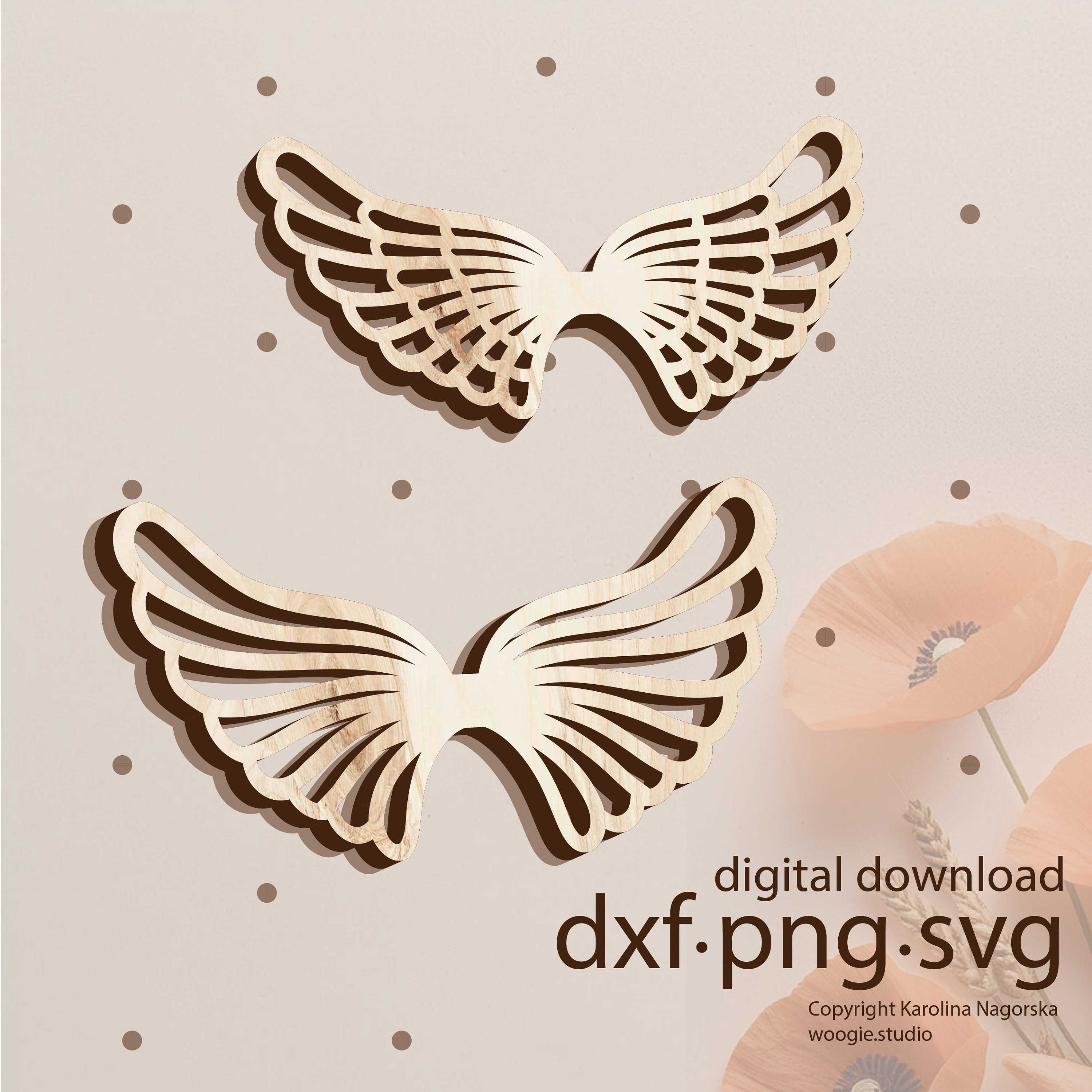 Angel Wings for Laser, Svg and Dxf Files - Etsy