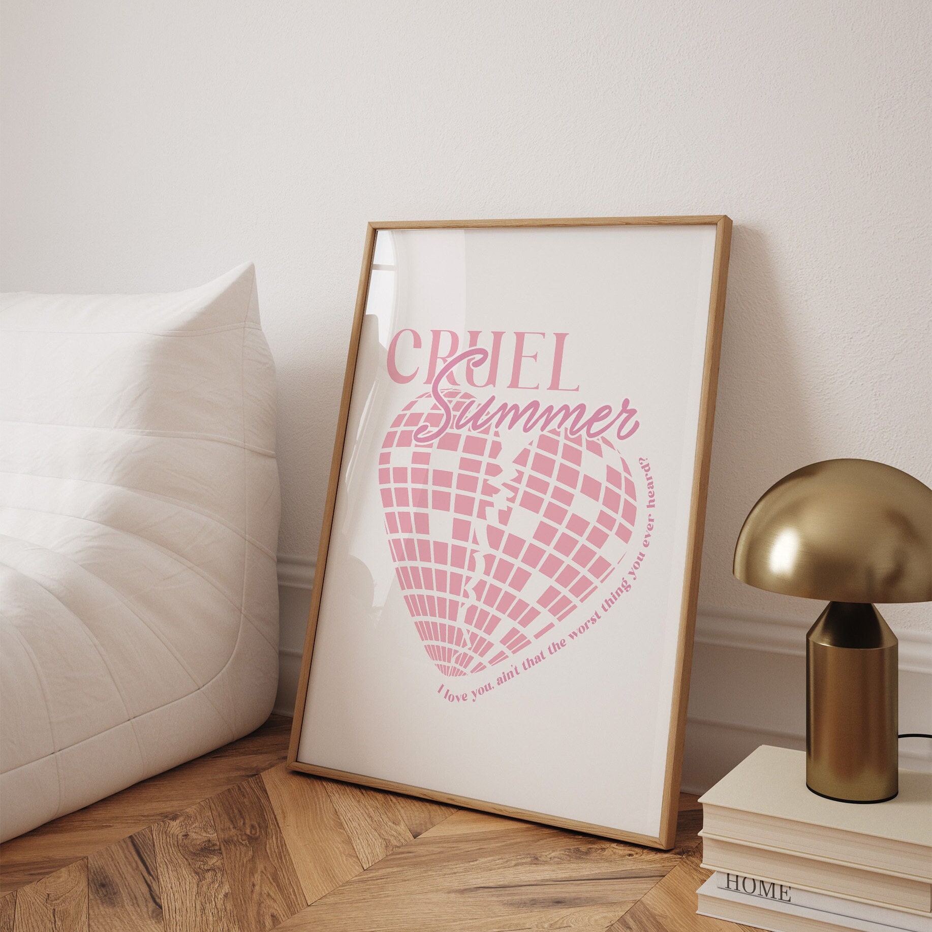 Pink Cruel Summer Poster, Retro Print, Eras Tour, Lover Poster, Taylor ...