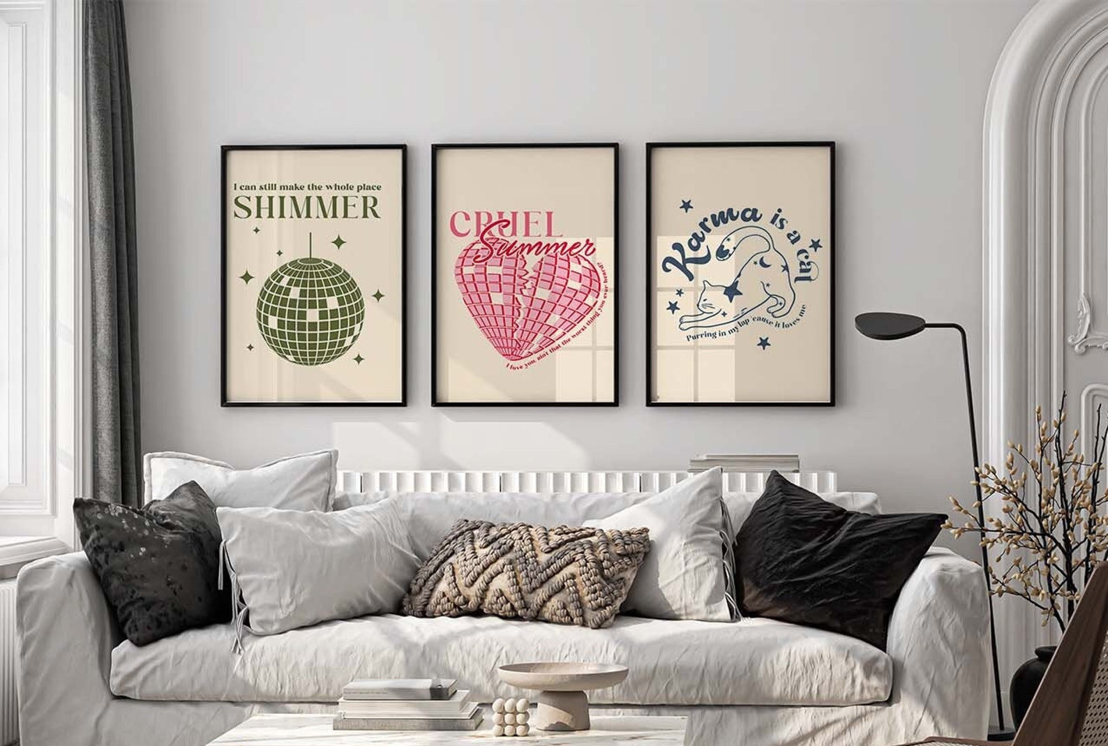 Swiftie Art Set of 3, Gallery Wall Bundle, Set of Three Prints, Lover ...
