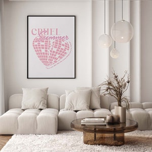 Pink Cruel Summer Poster, Retro Print, Eras Tour, Lover Poster, Taylor ...