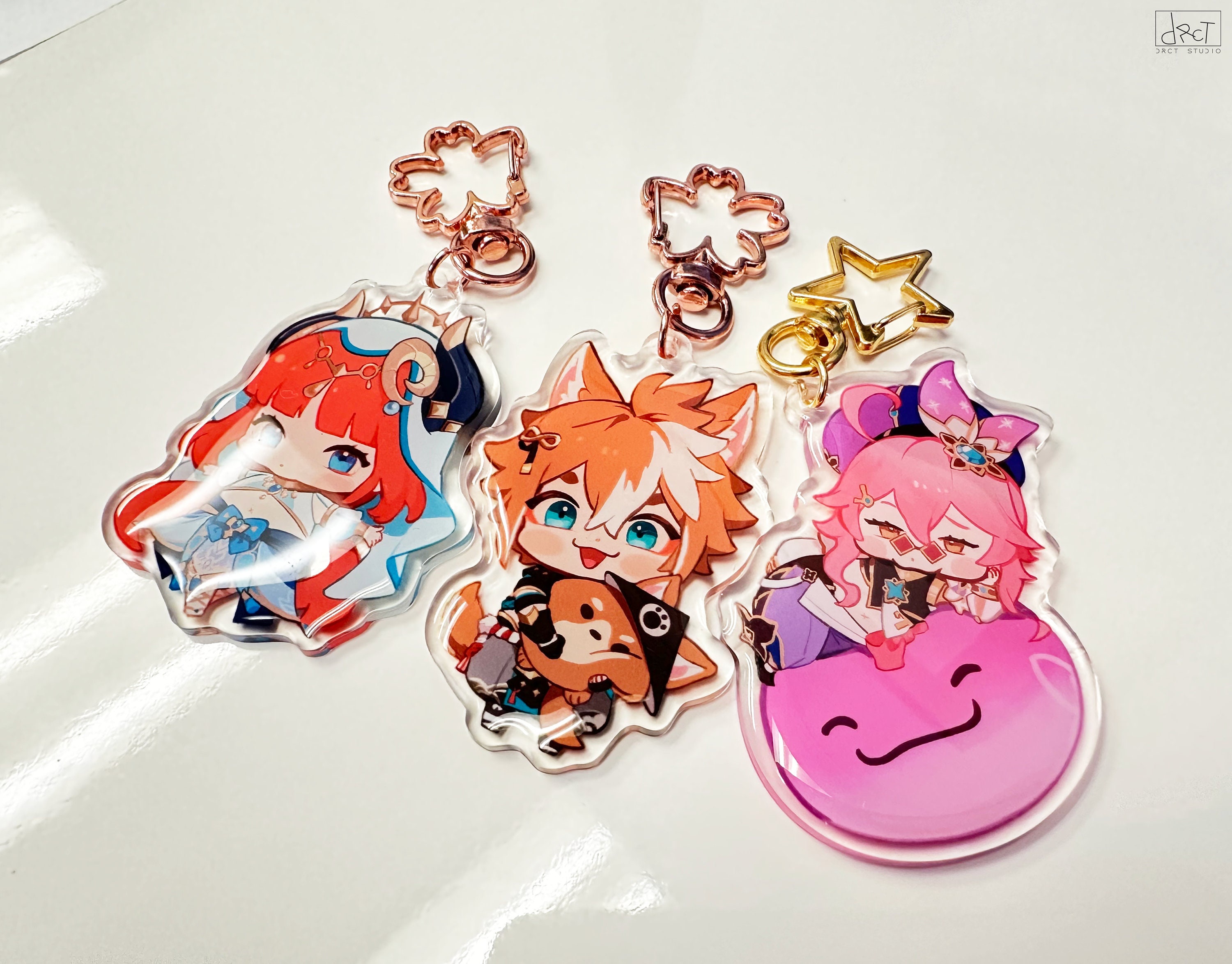 Genshin Impact/genshin Keychain/anime Keychain/ Fanmade /genshin Charm ...