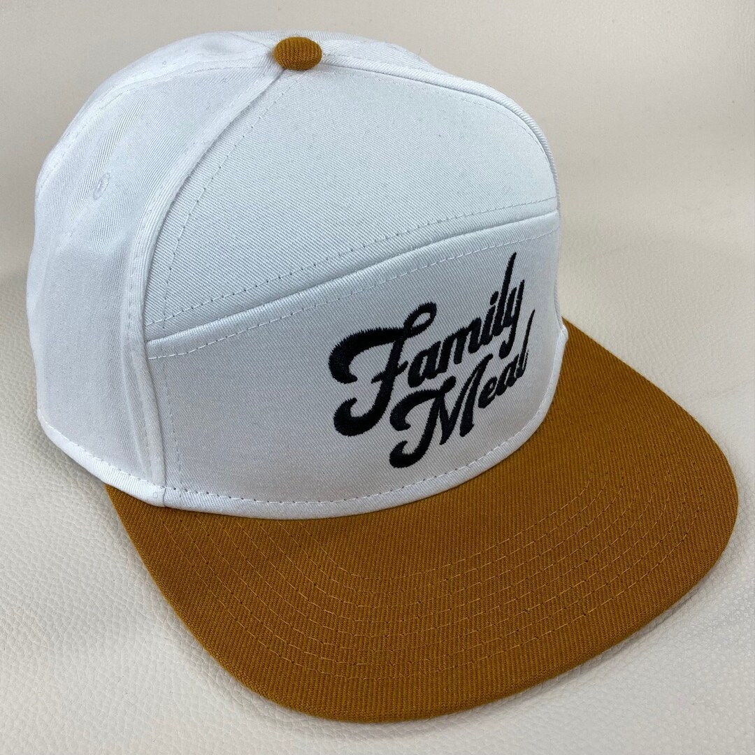 Family Meal Official Logo White and Flat Gold Snapback 6 Panel - Etsy