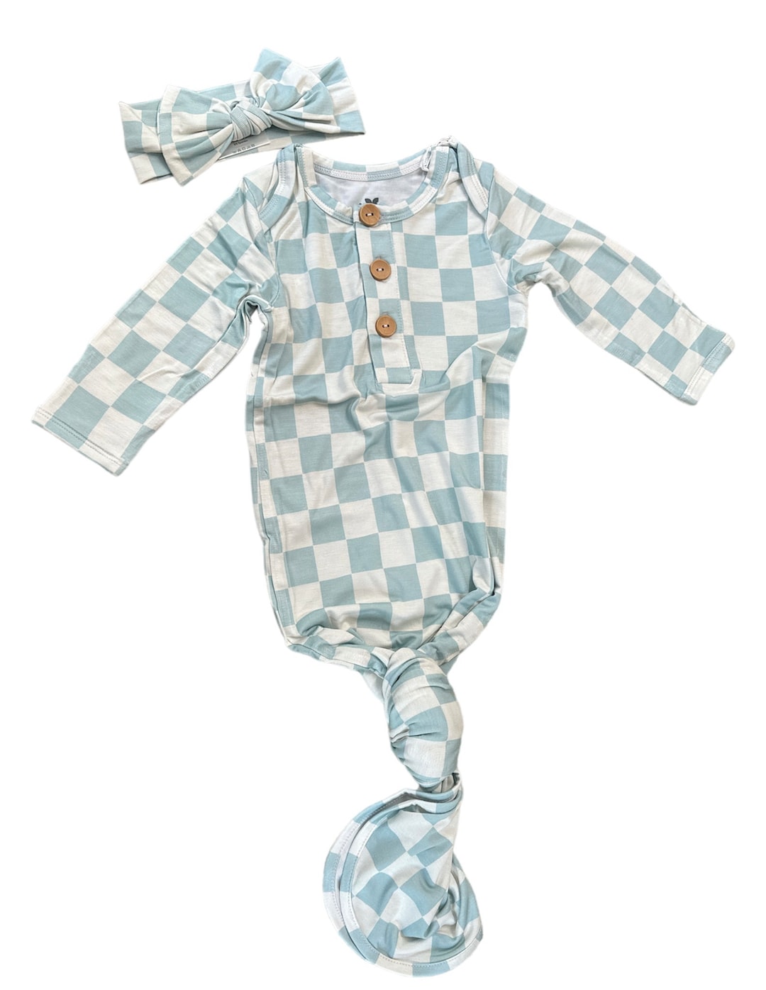 Bamboo Baby Knotted Gowns WITH Hat/bow | Bamboo Pajamas | Baby Take ...
