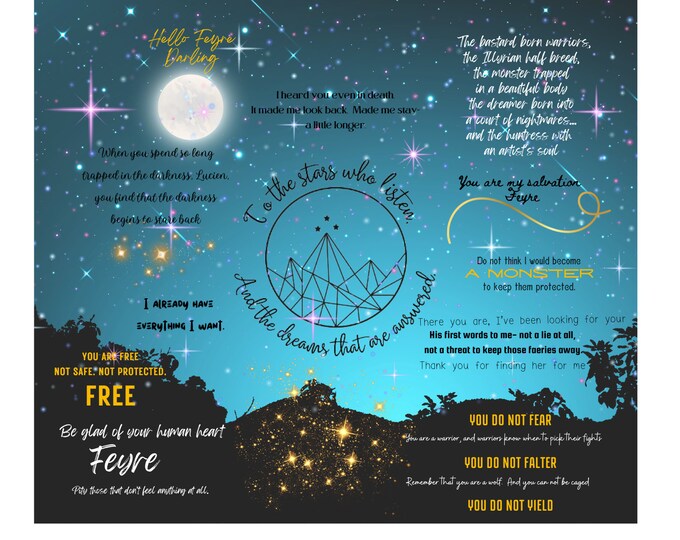 A Court of Thorns and Liquor - ACOTAR Themed Drinking Board Game ...