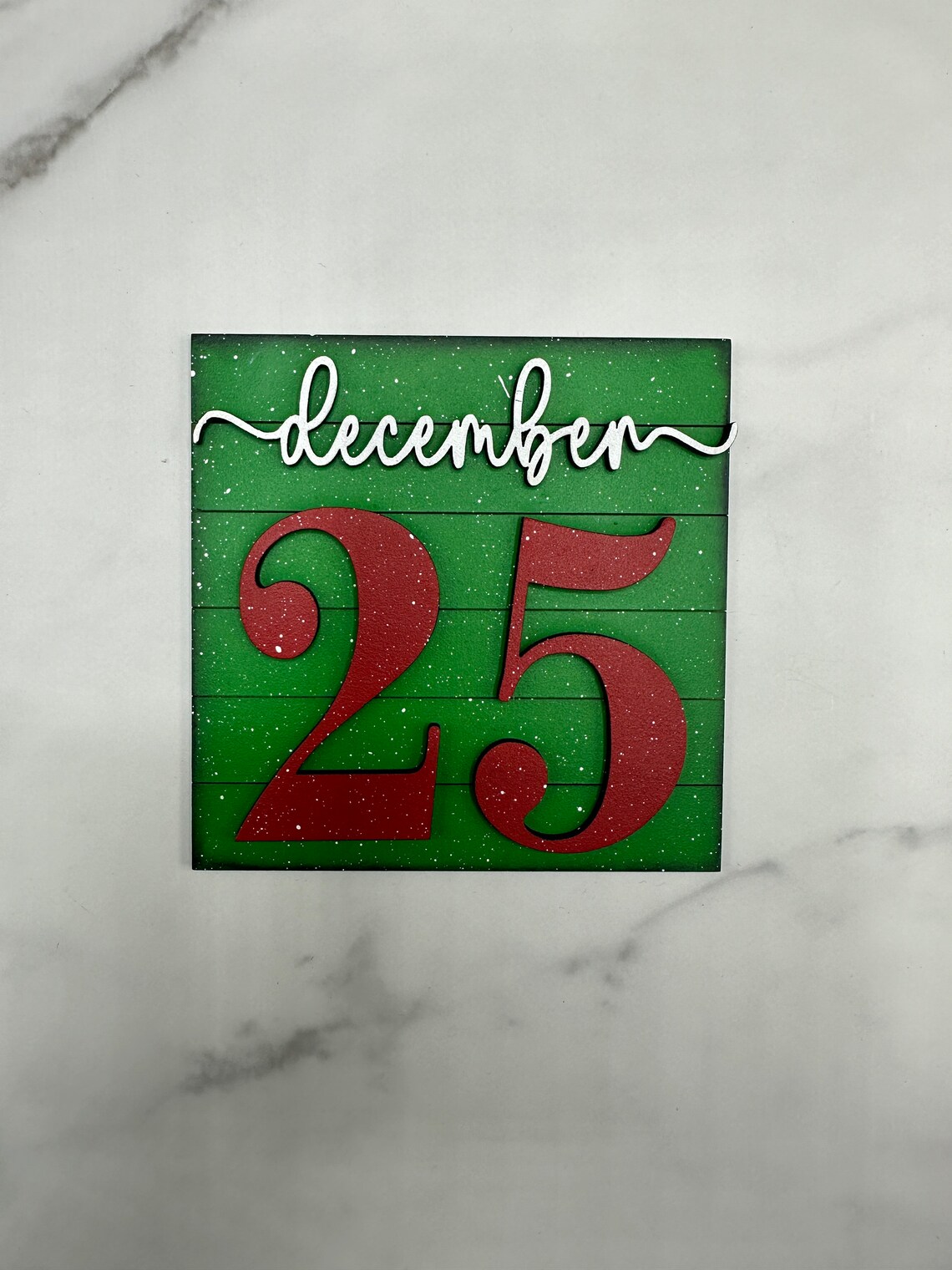 December 25 4.25 in Ladder or Farmhouse Sign Insert - Etsy