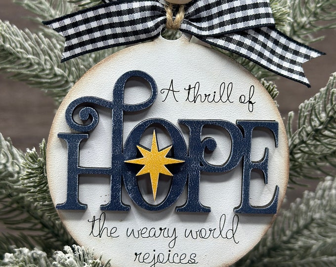 Hope Christmas Religious Ornament - Etsy