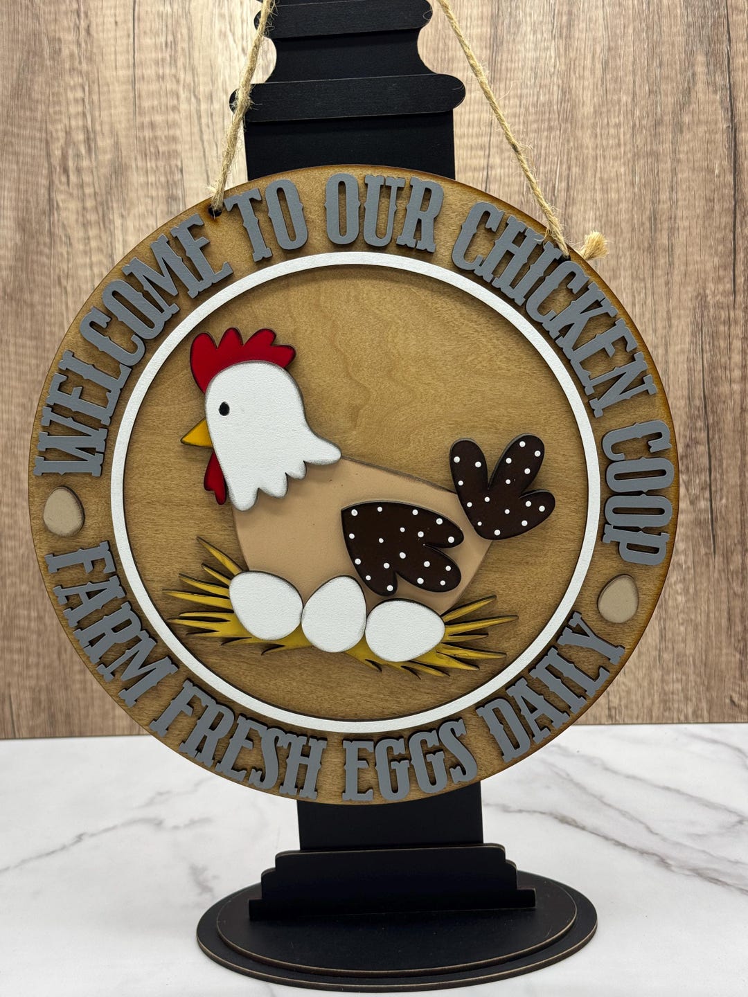 Welcome to Our Chicken Coop Door Hanger - Etsy