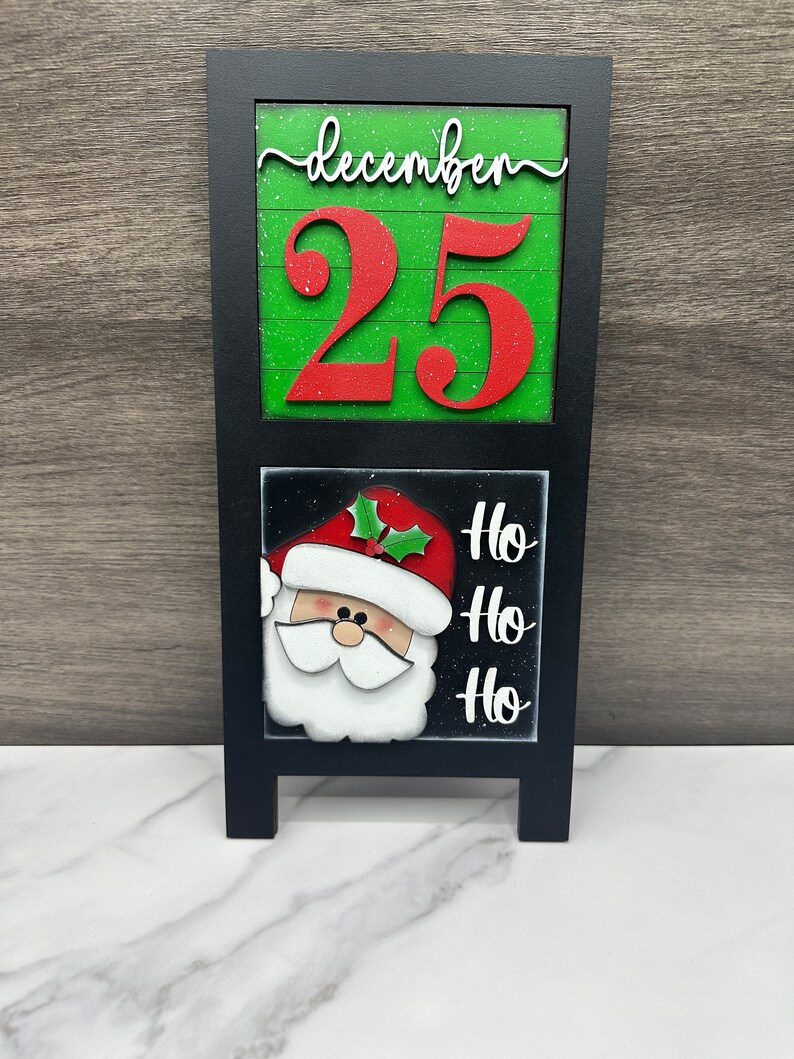 December 25 4.25 in Ladder or Farmhouse Sign Insert - Etsy