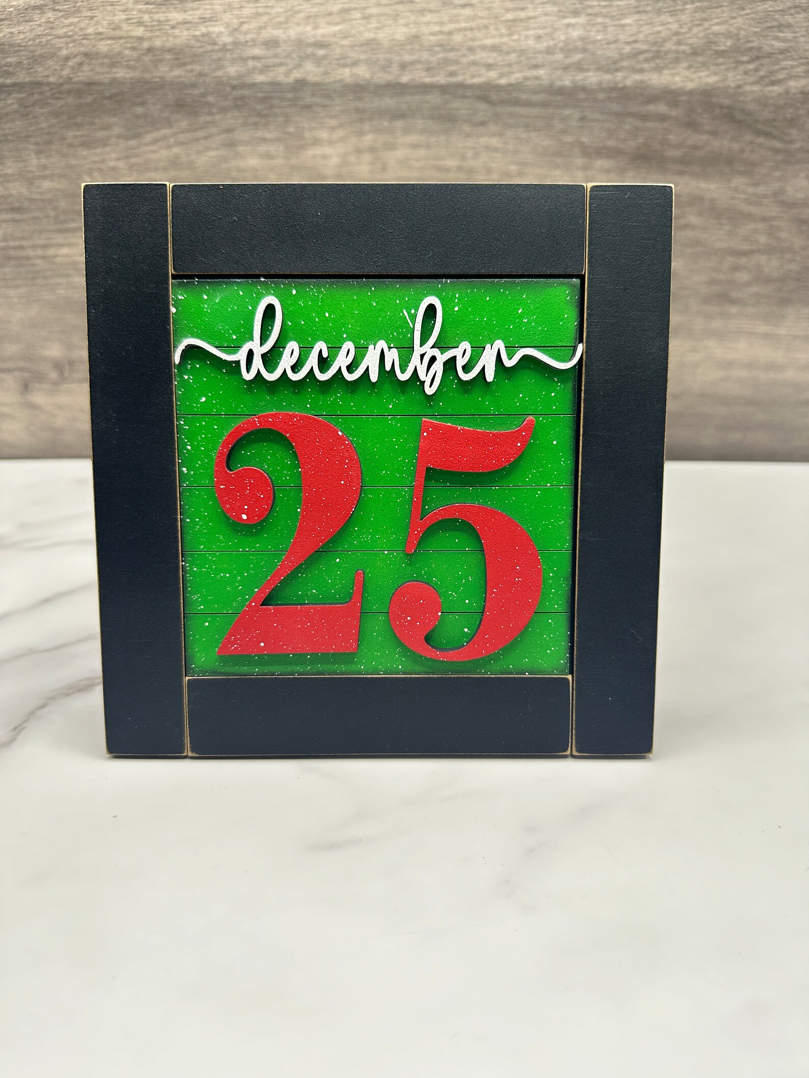 December 25 4.25 in Ladder or Farmhouse Sign Insert - Etsy