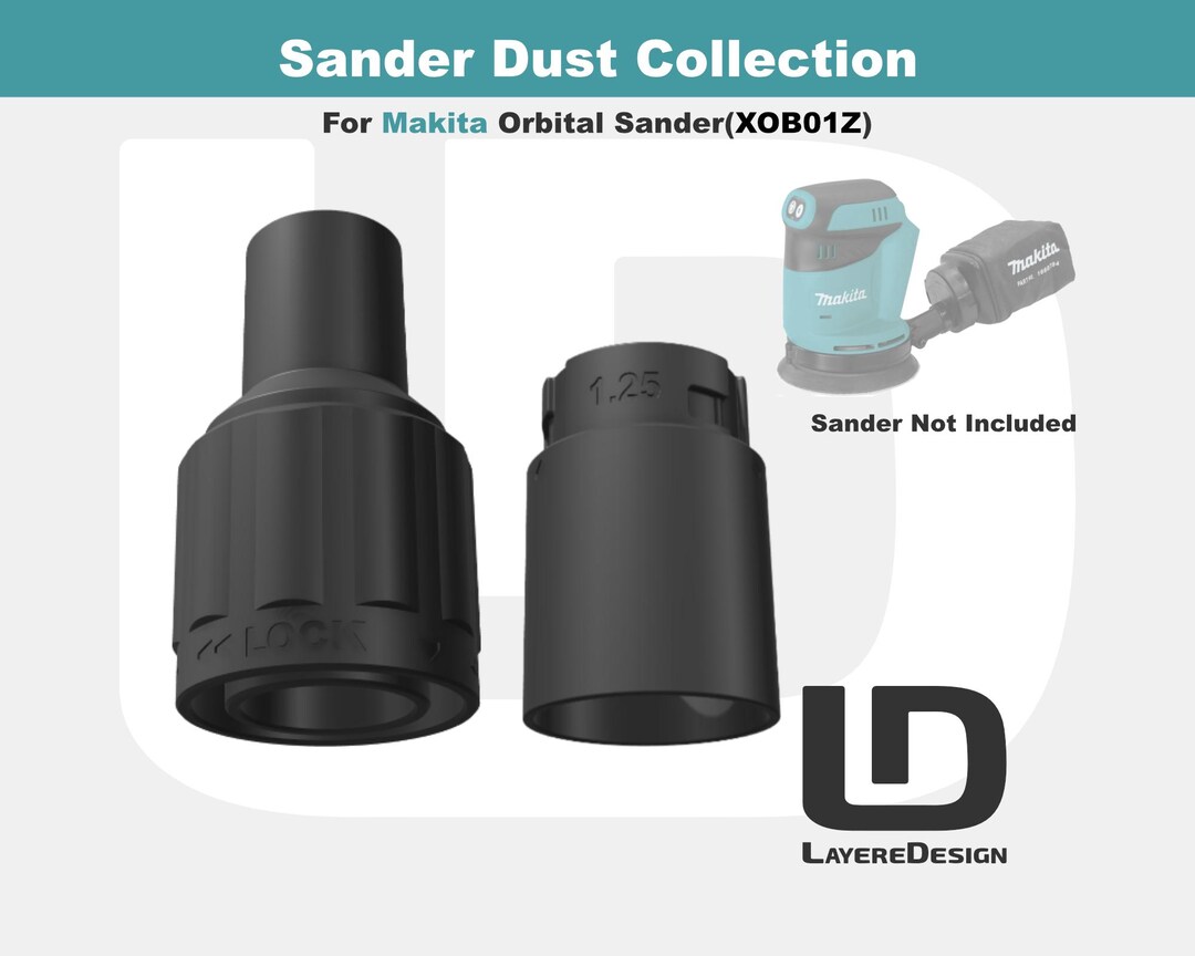 Makita 18V LXT Sander Vacuum Adapter | Orbital Sander Dust Collection ...