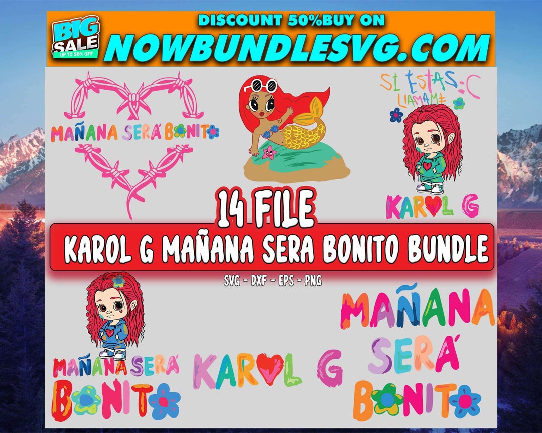 14 File Karol G Mañana Sera Bonito Bundle Svg Digital - Etsy