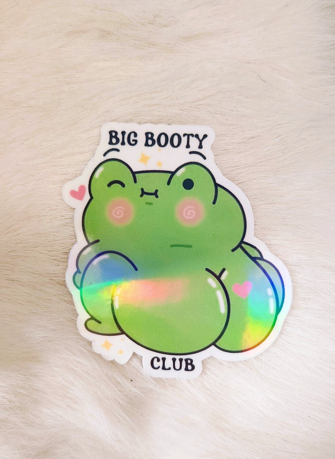 Big Booty Club / Cute Funny Frog Design / Froggy Colorful Kawaii All ...