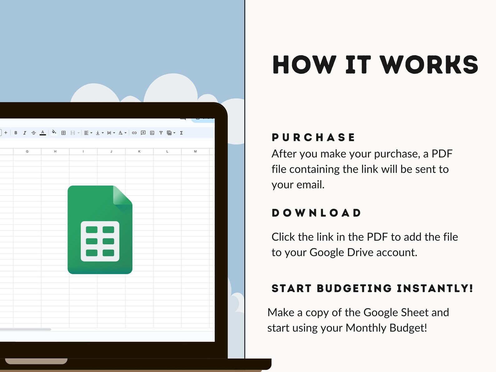 Student Monthly Budget-- Beginner-friendly Budget Spreadsheet ...