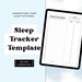 Sleep Tracker Template - Digital Planner Template - PDF Download - Etsy