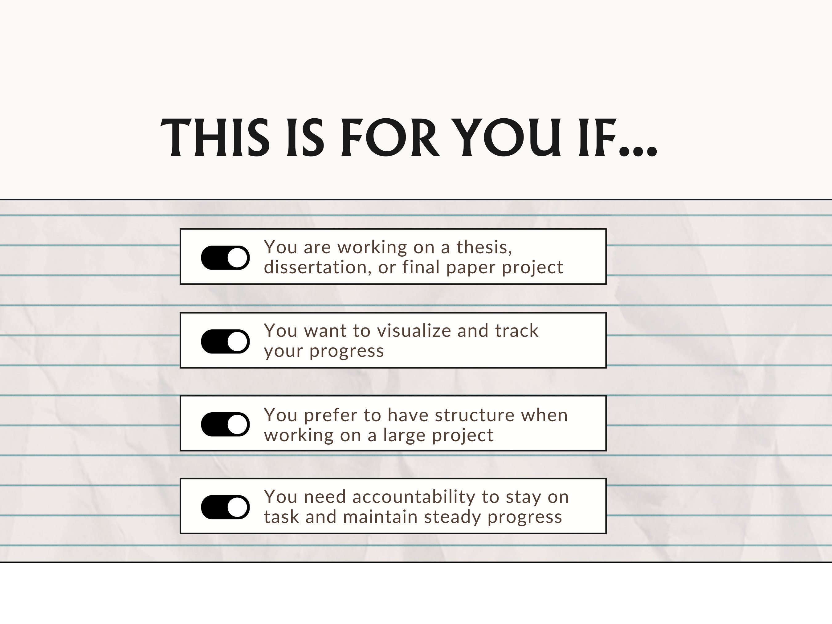 Research Paper/thesis Progress Tracker and Planner - Etsy