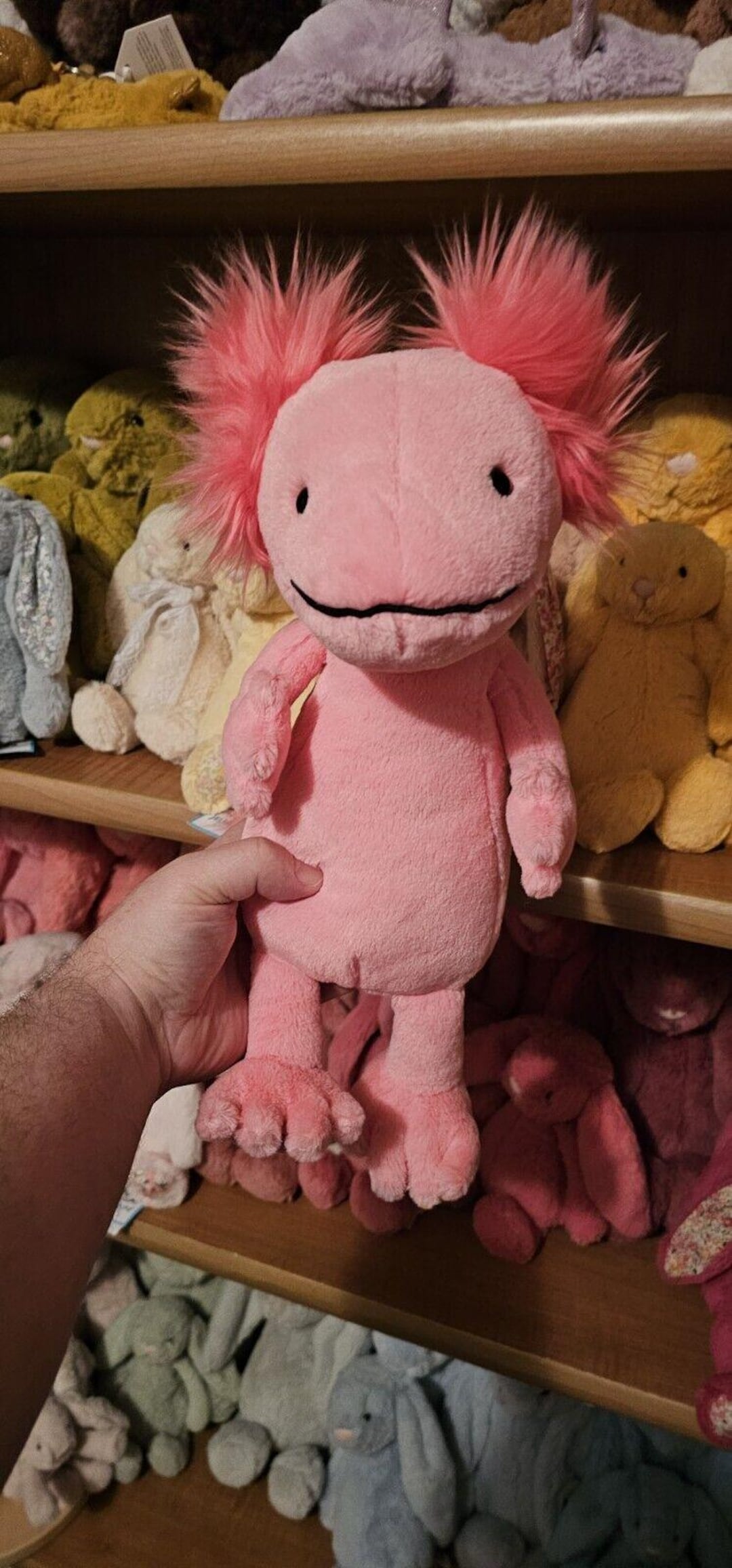 Jellycat alice the Pink Axolotl 13 Plush Toy Stuffed Animal NEW WITH ...