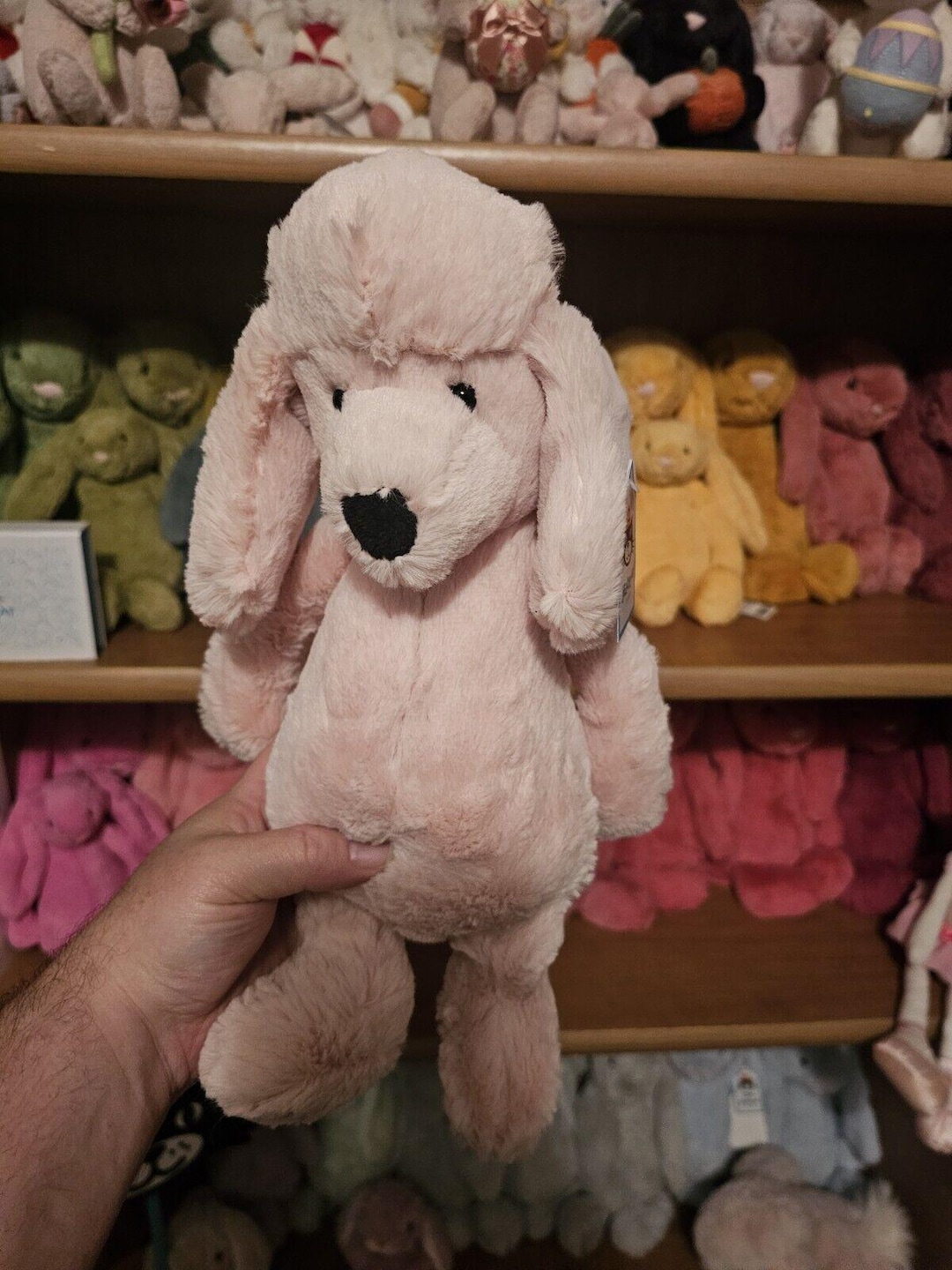 Jellycat London Bashful Pink Poodle Puppy Dog 12 Plush Stuffed Animal ...