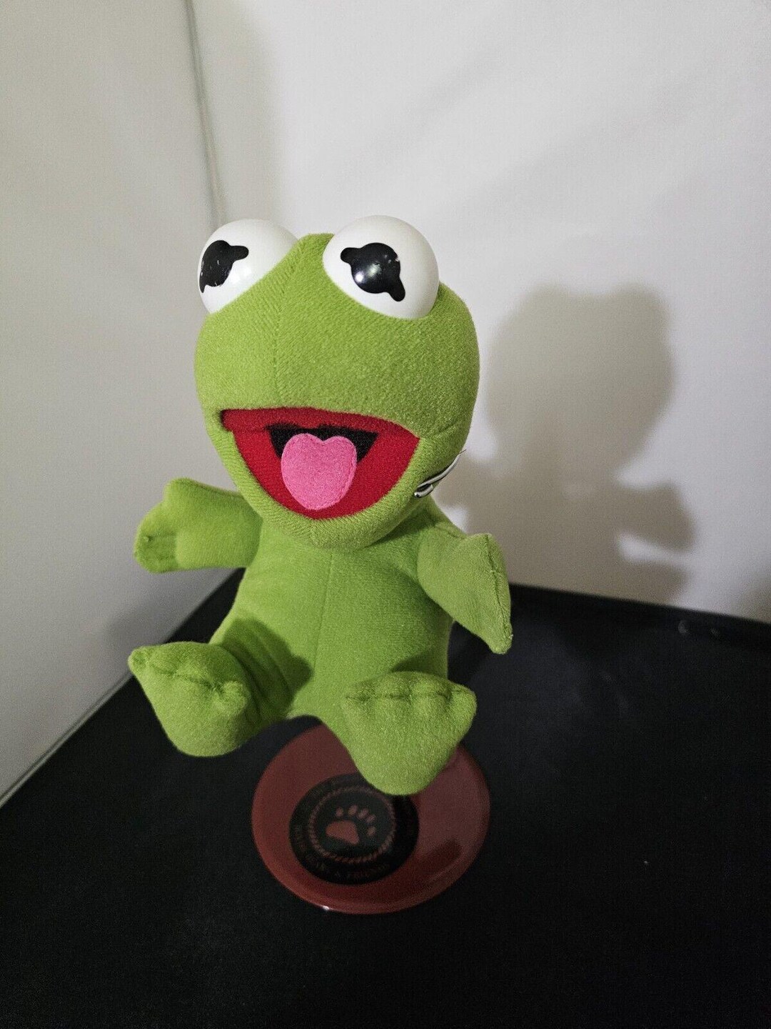 Muppets Baby Kermit Plush 7 Inch Green Open Mouth Henson Associates ...