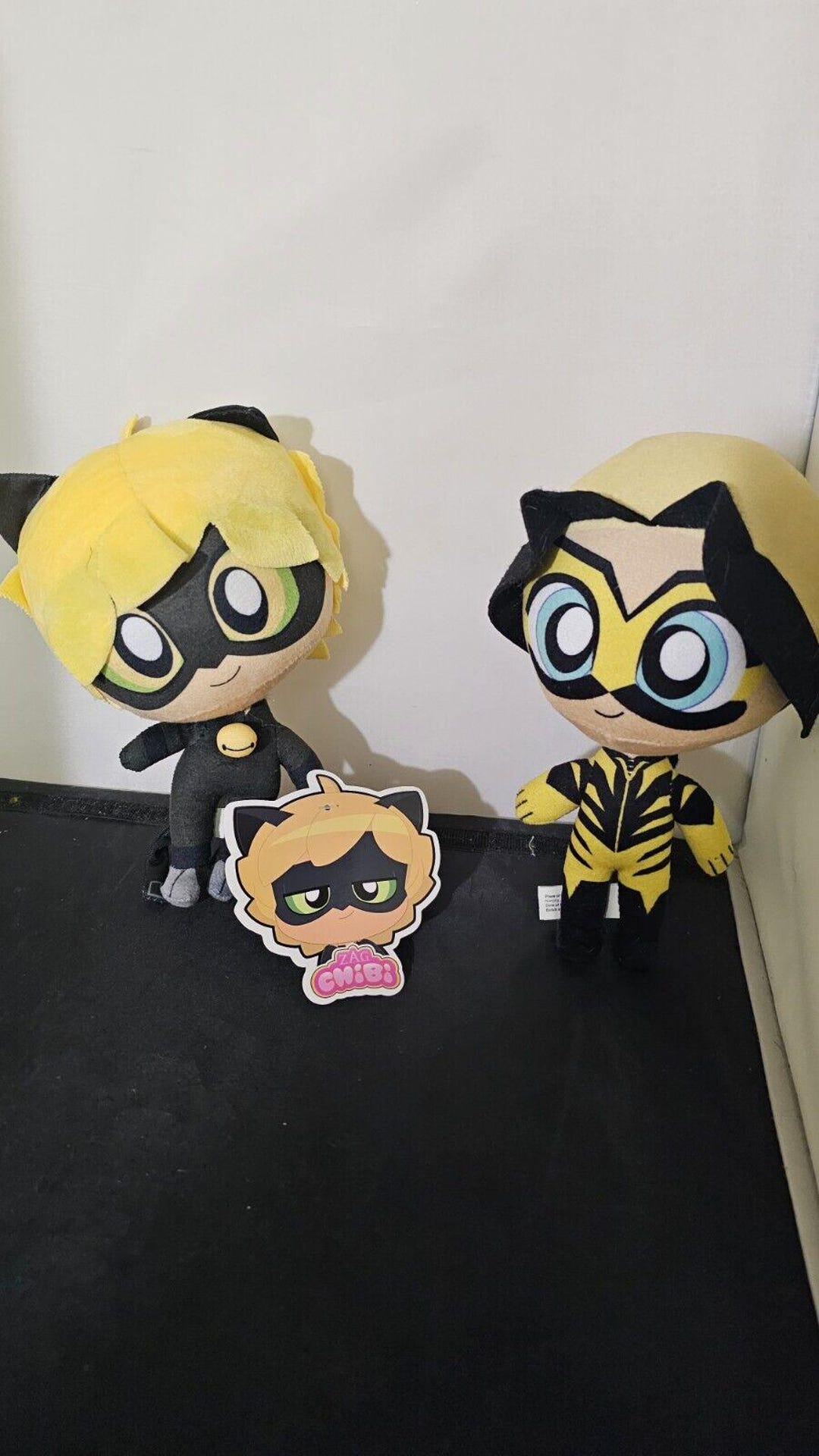 Miraculous Chibi zag Chibi CAT NOIR Plush / 9 / Kawaii Lot of 2 - Etsy