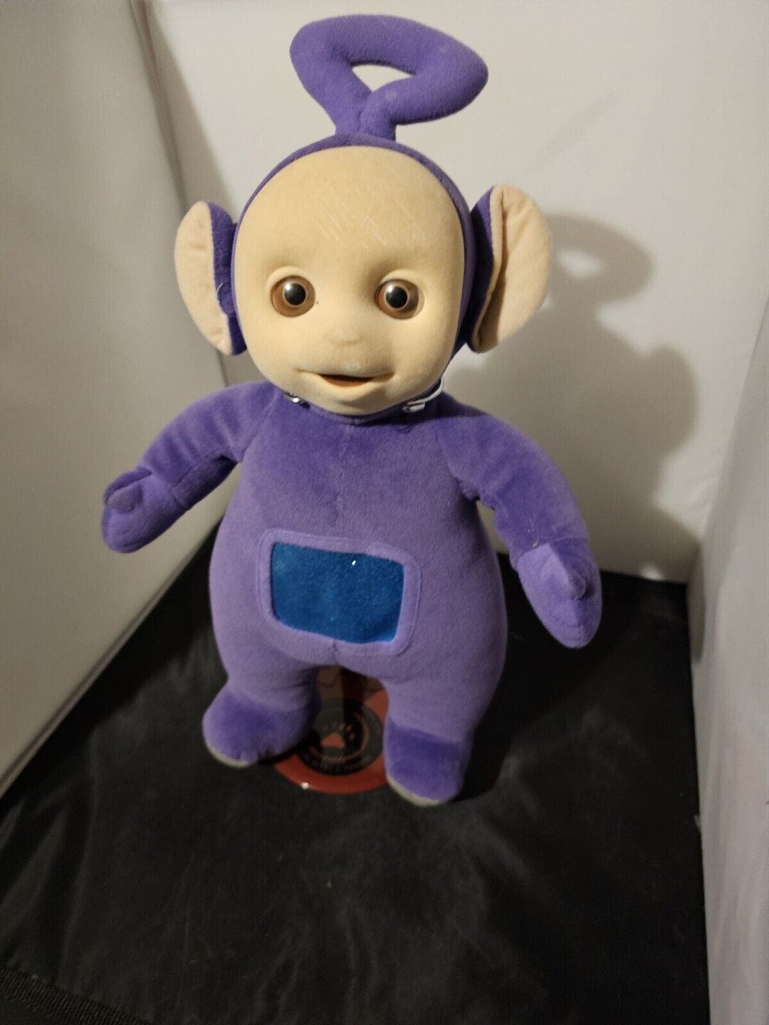 1998 Eden Teletubbies TINKY WINKY 15" Plush Doll Flocked Face Purple ...