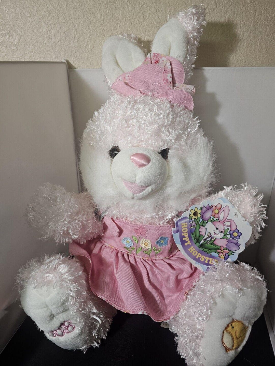 Hoppy Hopster TB Trading Pastel Pink Bunny Rabbit Easter Stuffed Plush ...