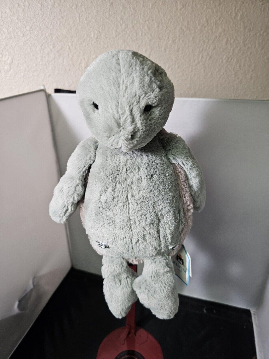 Jellycat Medium Bashful Turtle Plush Mint Green Beige Shell Stuffed Sea ...