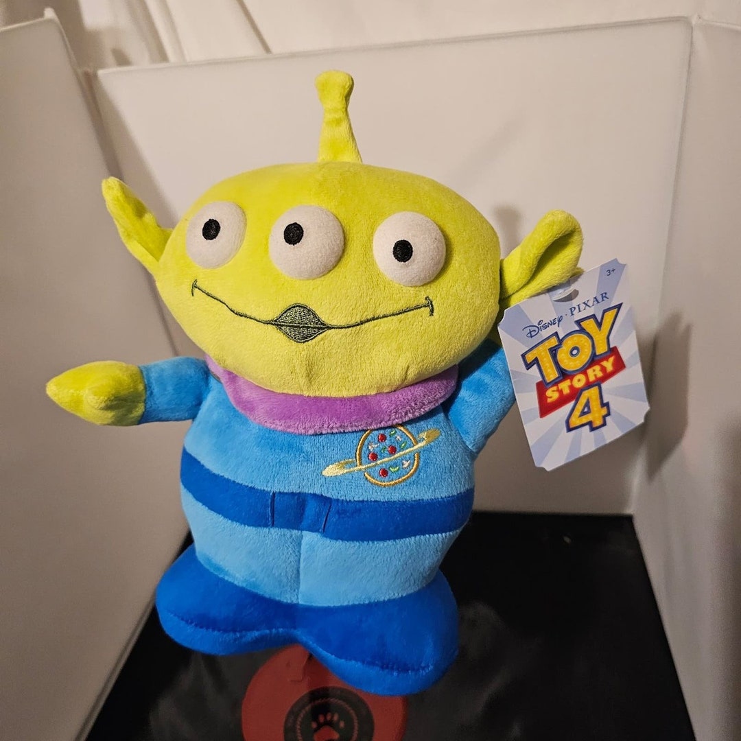 Disney Pixar 4 Eyed Alien Plush Martian Toy Story Pizza Planet Little ...