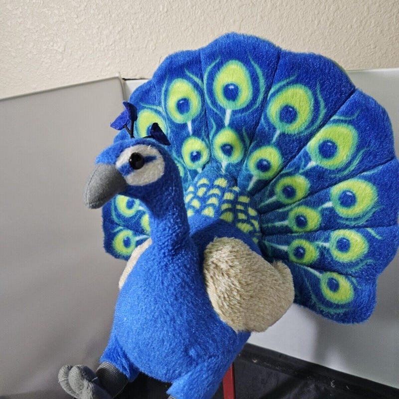 Peacock Stuffed Toy - Etsy