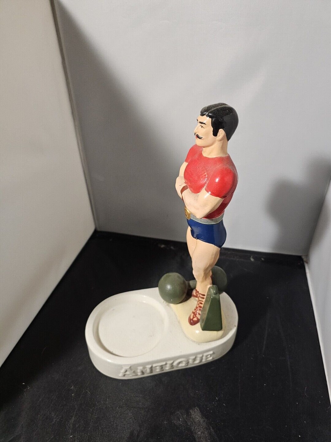 Antique Bourbon Ceramic Weightlifter, Made in Japan - Etsy