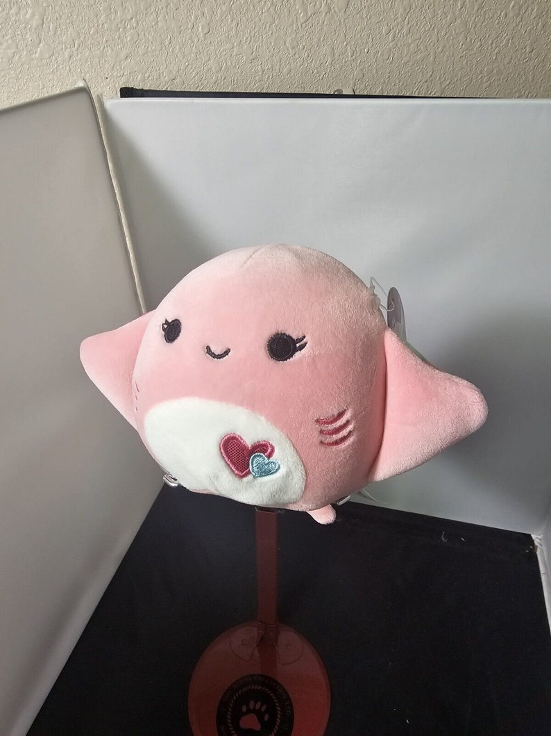 Squishmallows 4" Plush Pink Soft Stuffed Animal Heart Love Fun Fish Toy ...