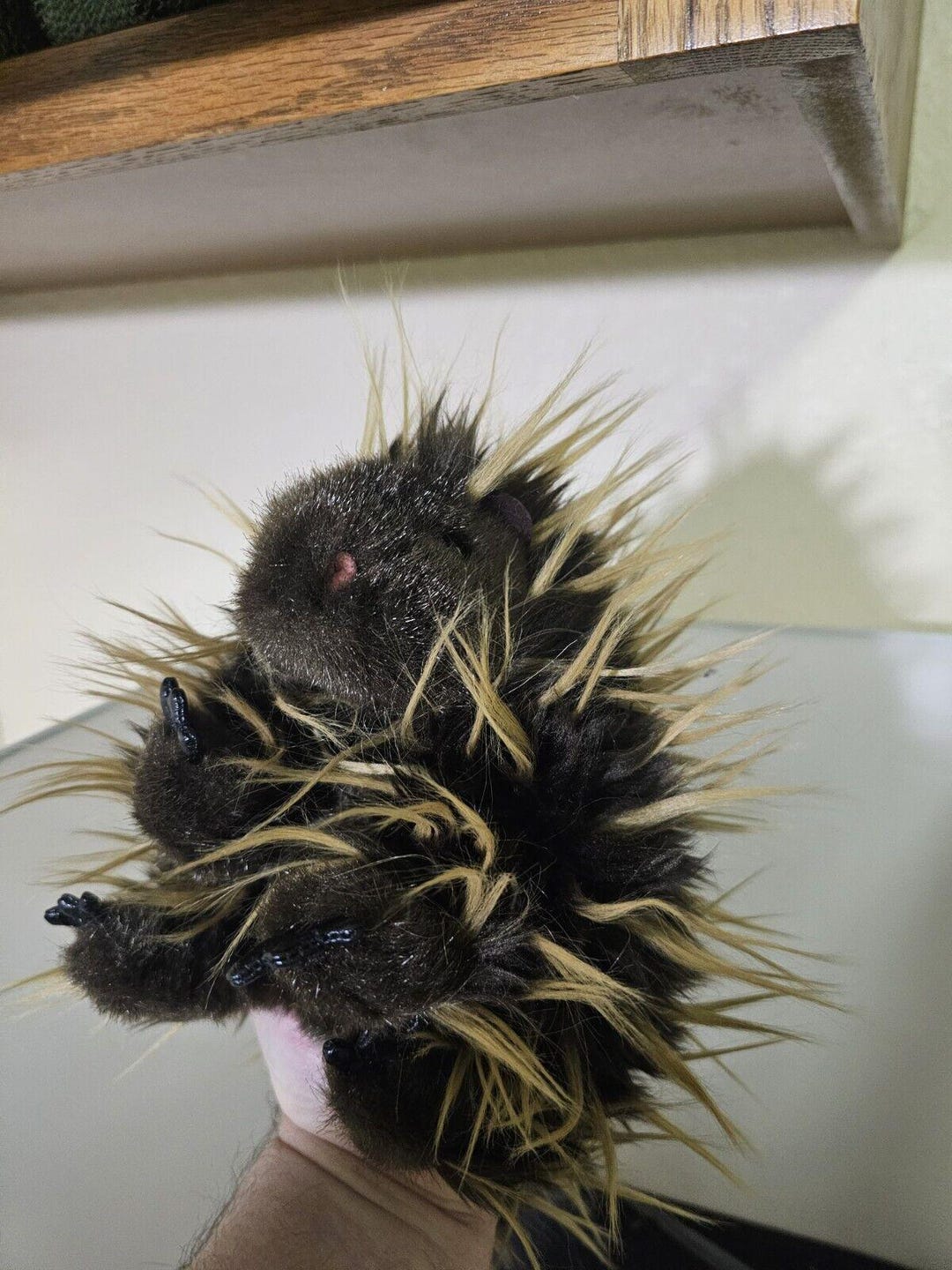Folkmanis Porcupine Hand Puppet Plush 12 Brown Soft Quills 555 - Etsy