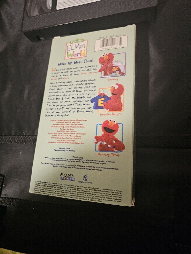 Elmos World Wake up With Elmo VHS - Etsy