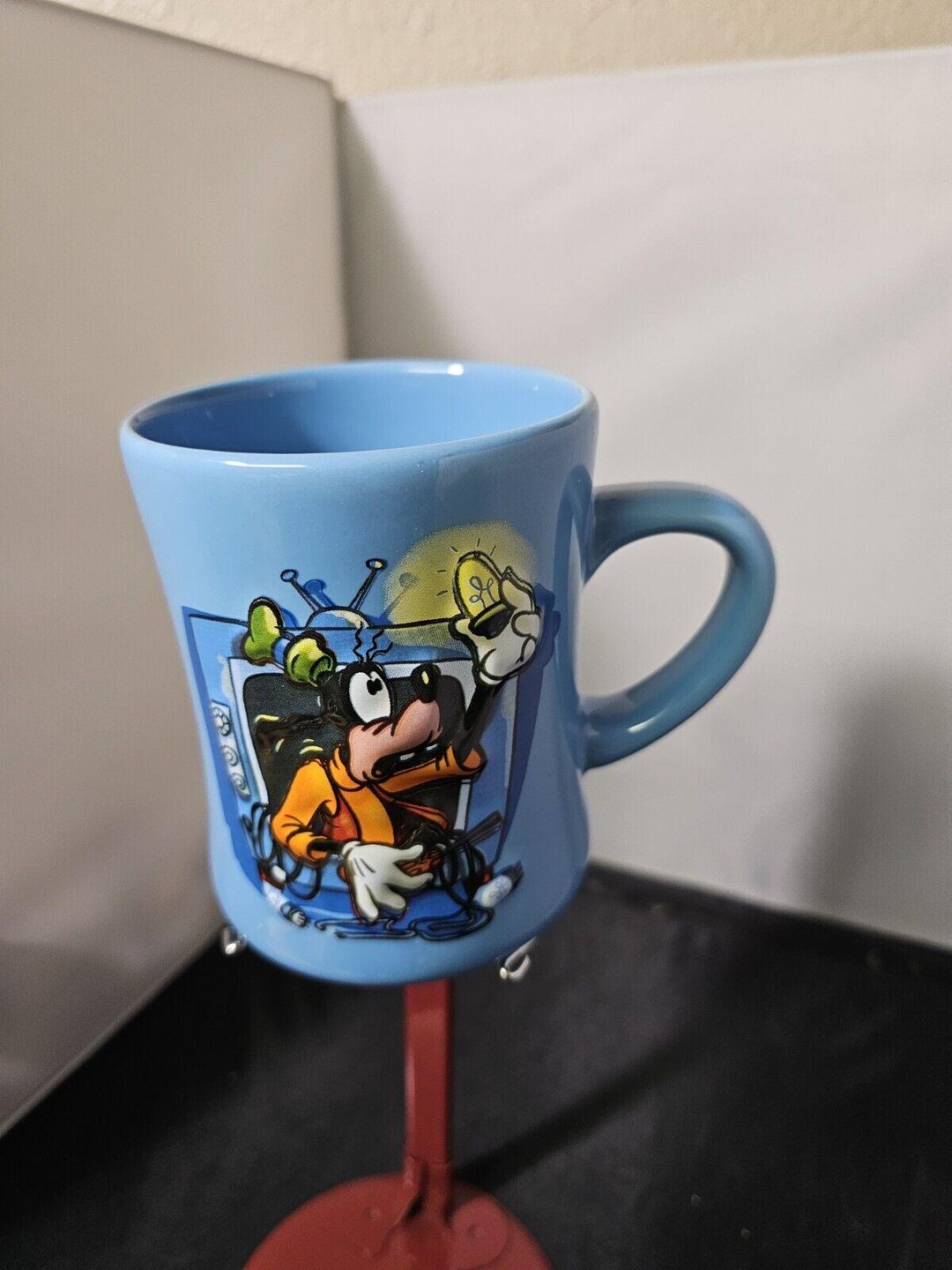 Disney Store Goofy 3D Blue TV Fix It Ceramic Coffee Cup Mug - Etsy