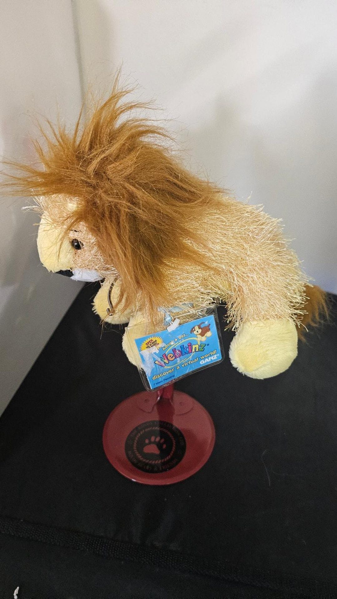 Webkinz Ganz Lion Plush Stuffed Animal Code Attached Retired Yellow ...