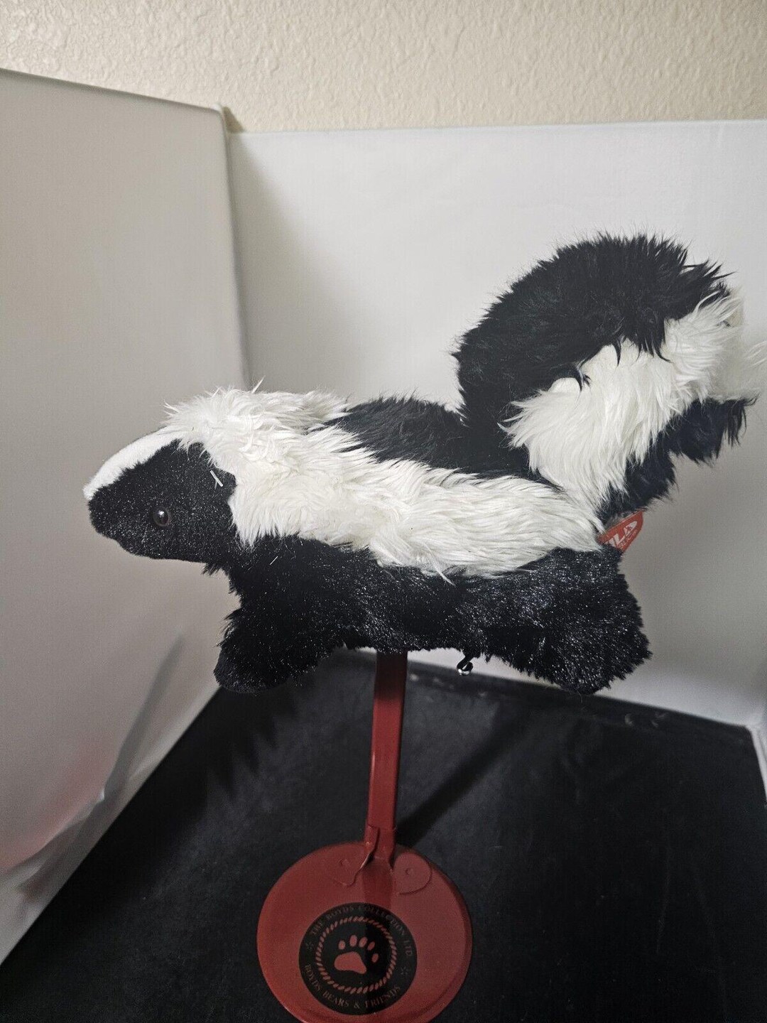 Wild Republic Skunk Plush Black White 8 Inch Tall Stuffed Animal Toy ...