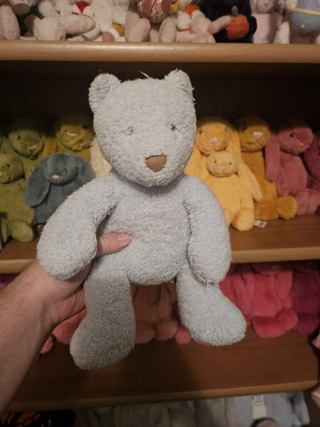 Jellycat Baby Soft Plush Blue Teddy Bear Bebe 12" Lovey - Etsy