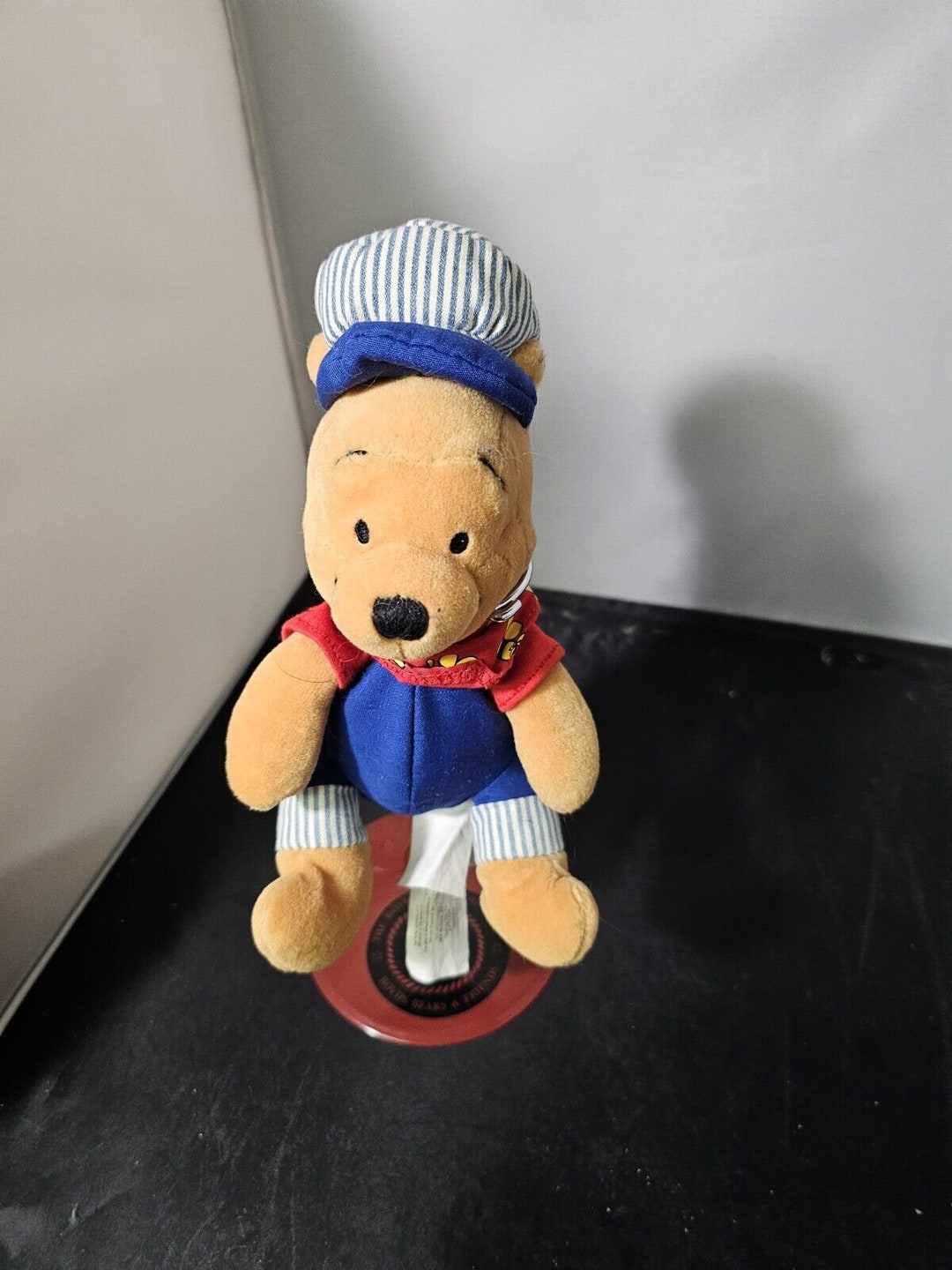 Mini Bean Bag Choo Choo Pooh 8 Disney Store Theme Parks Winnie Plush ...