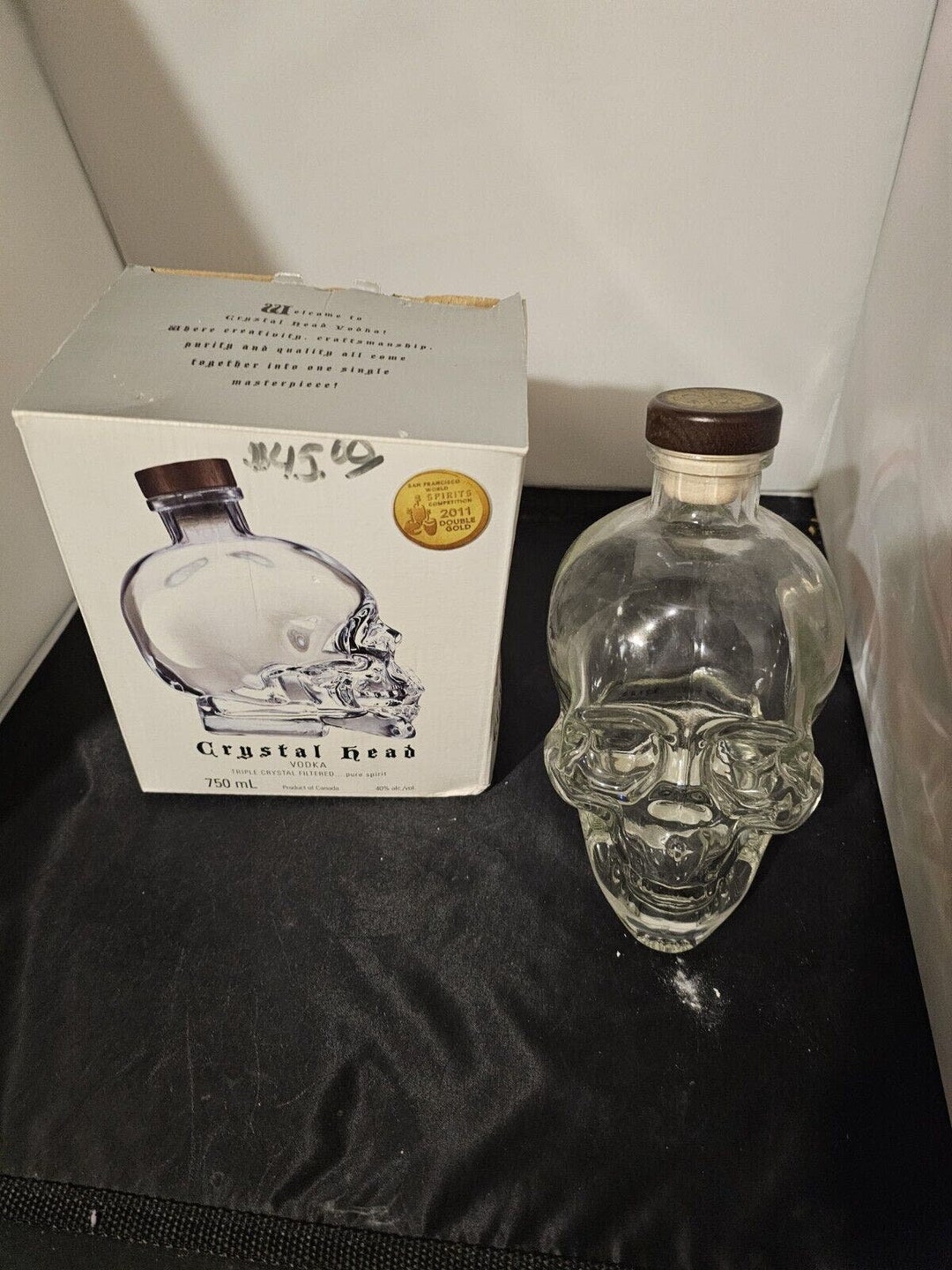 Crystal Head 750 Ml Skull Head Vodka Bottle With Original Cork - Etsy