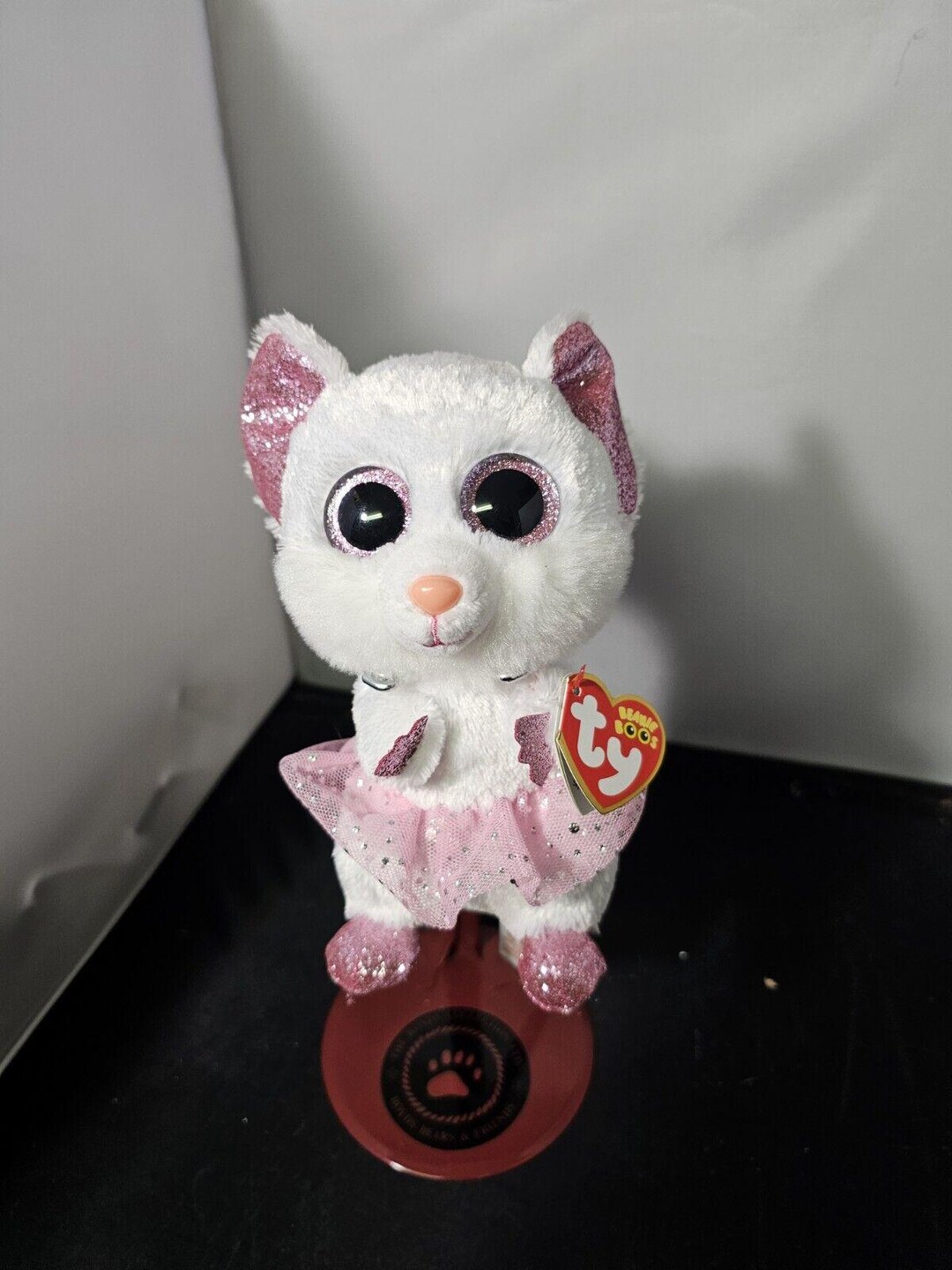 Ty Beanie Boos Collection NINA the White Ballerina Mouse Super Soft ...