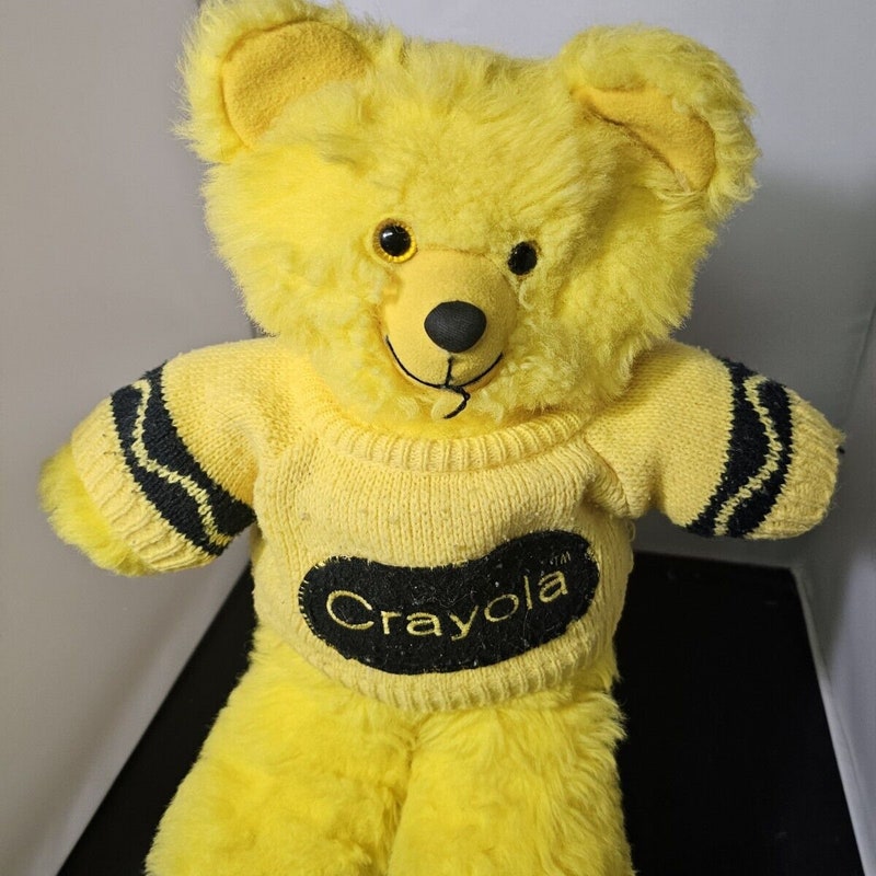 Yellow Teddy Bear - Etsy