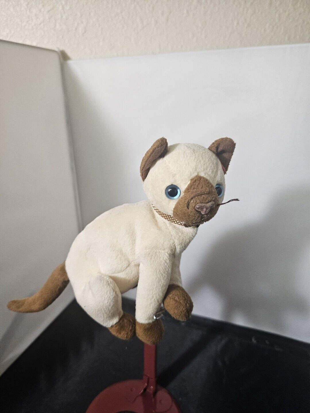 TY Beanie Baby Babies Siam the Siamese Cat W/ Gold Collar Plush Toy ...