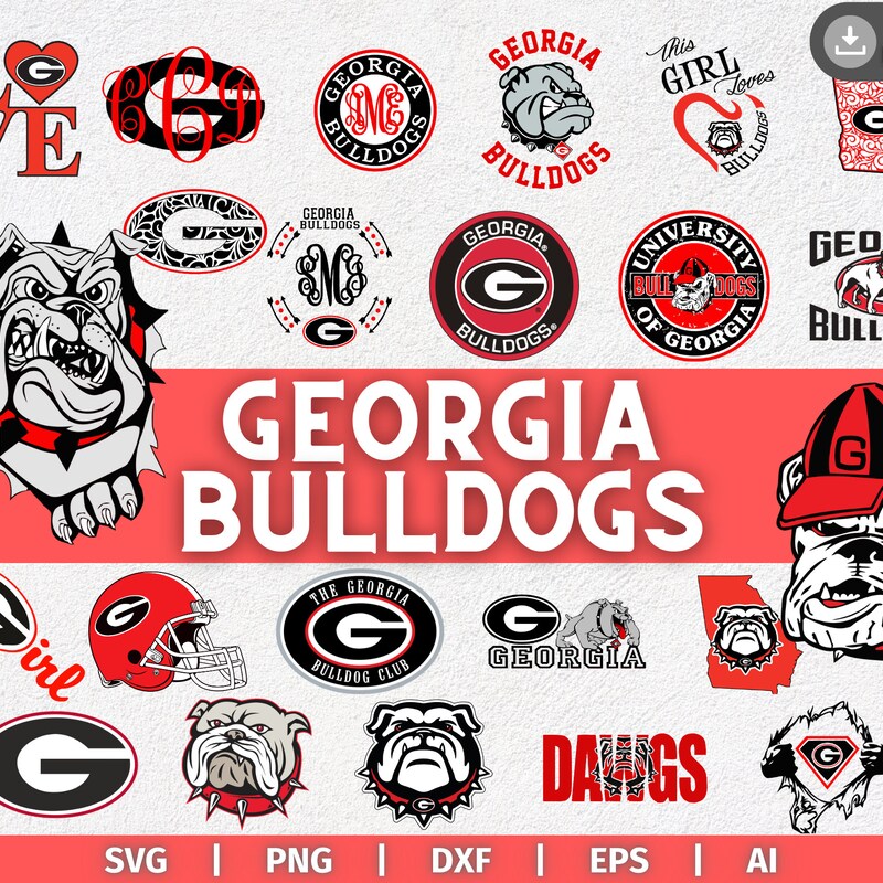 Georgia Bulldog Svg - Etsy