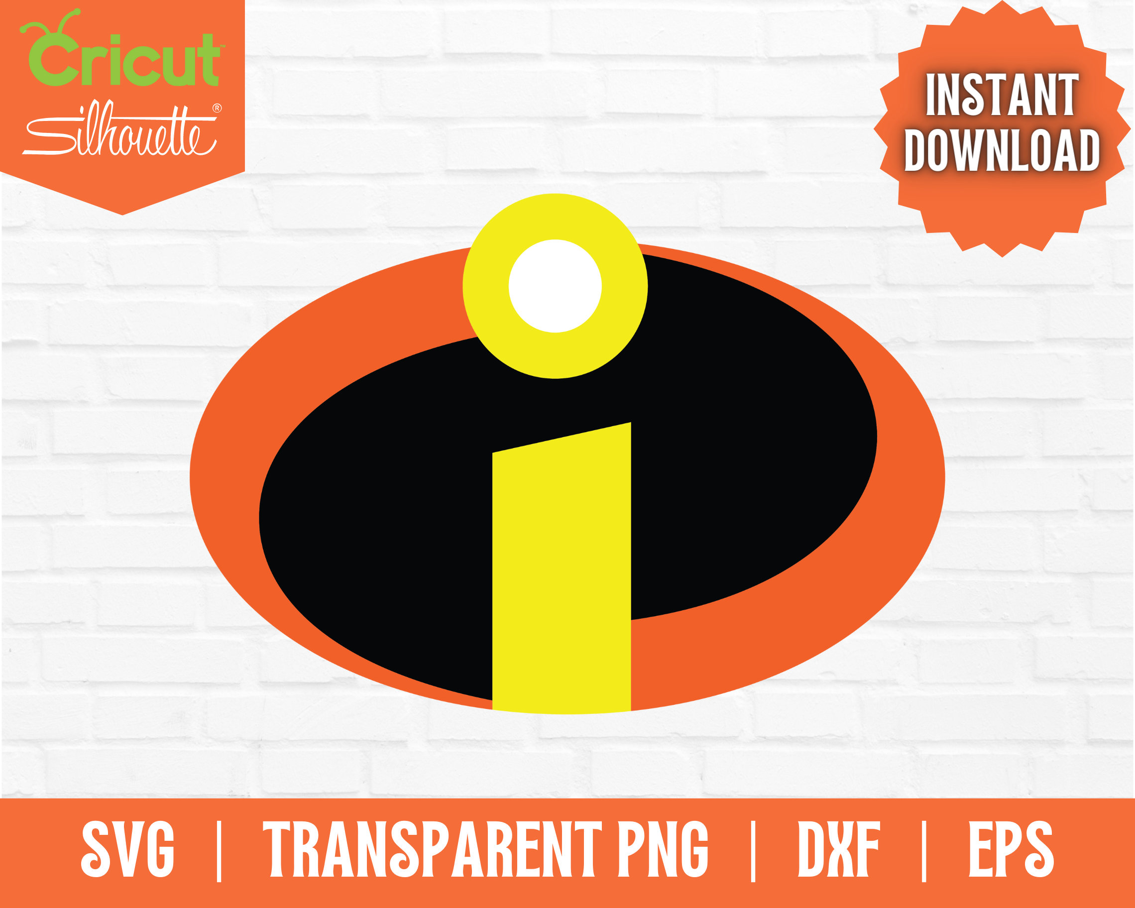 Incredible Logo Svg, the Incredibles Svg, Incredibles Dxf, Eps, Png ...