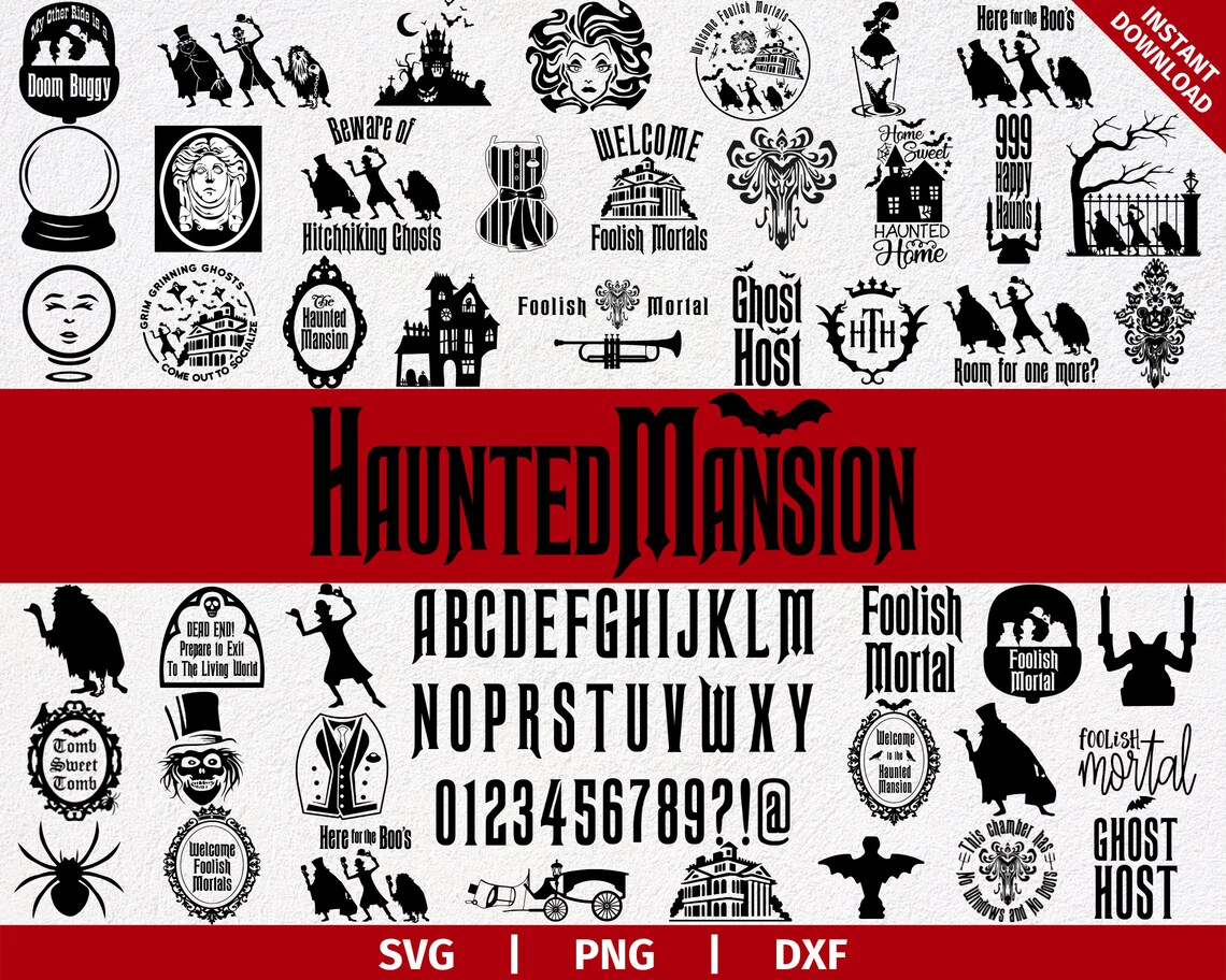 Haunted Mansion Svg Scary Haunted House Svg Haunted Mansion Layered ...