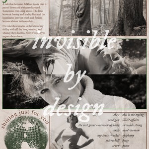 Taylor Swift Folklore Inspired Album Poster, PNG, Digital Download ...