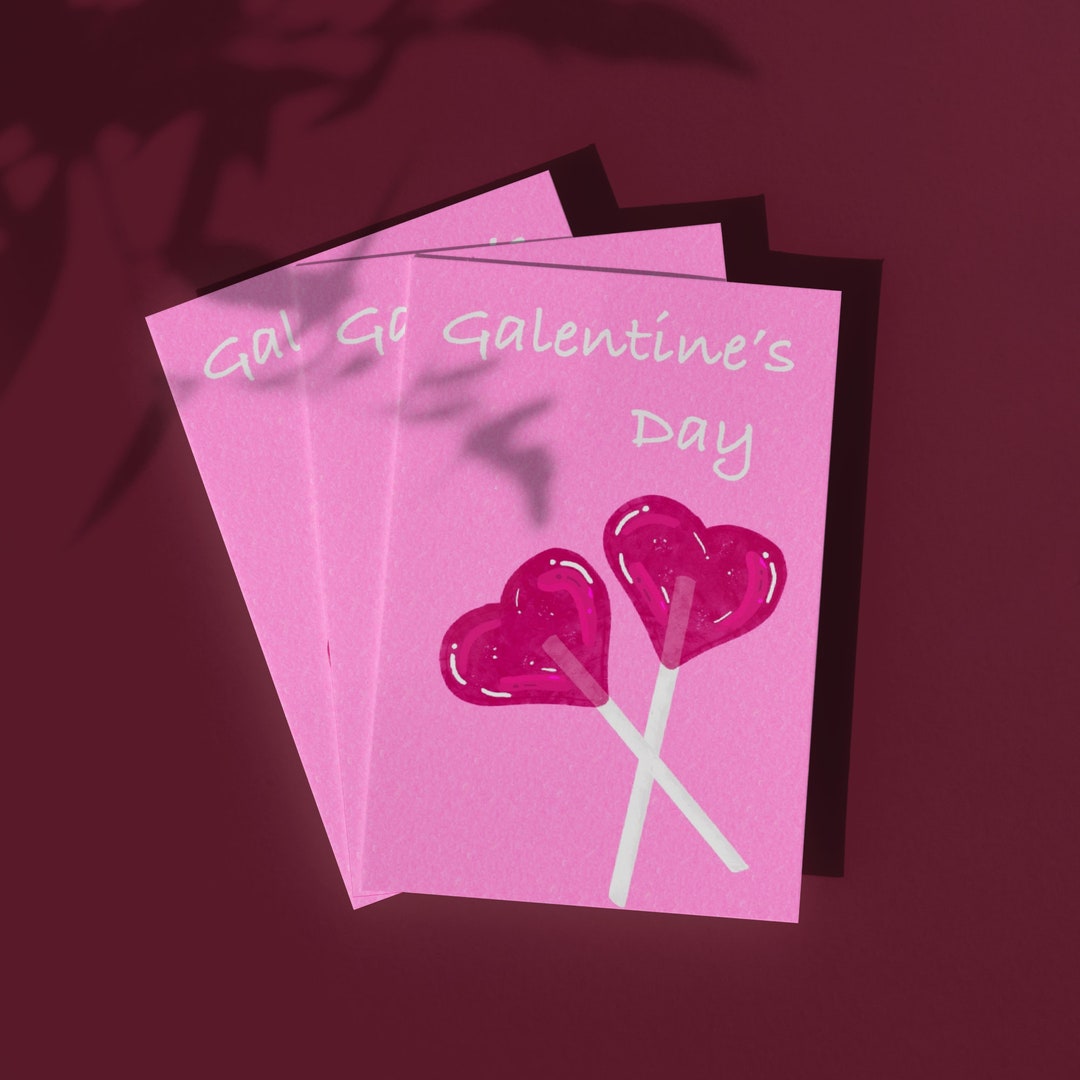 Galentines Day Card 10pc, Galentine Card, Valentines Card Pack ...