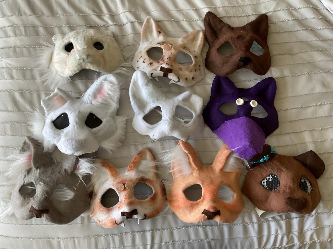Random Therian Mask Bundle of 3-4 Masks (NEED GONE) - Etsy