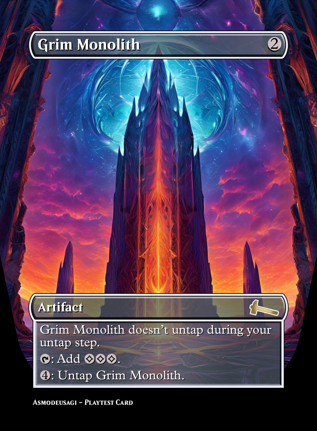 Grim Monolith - Proxy Card - Foil or Non Foil - in Stock, Quick Shipping! High Quality Card - Etsy